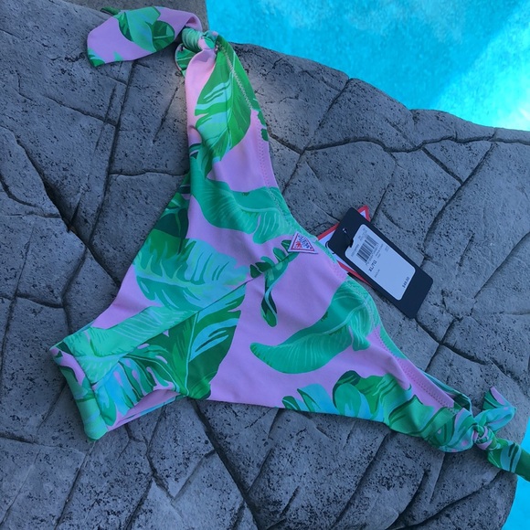 Guess | Swim | Guess Beach Xl Plm Beach High Cut Swim Bottom Reversible ...